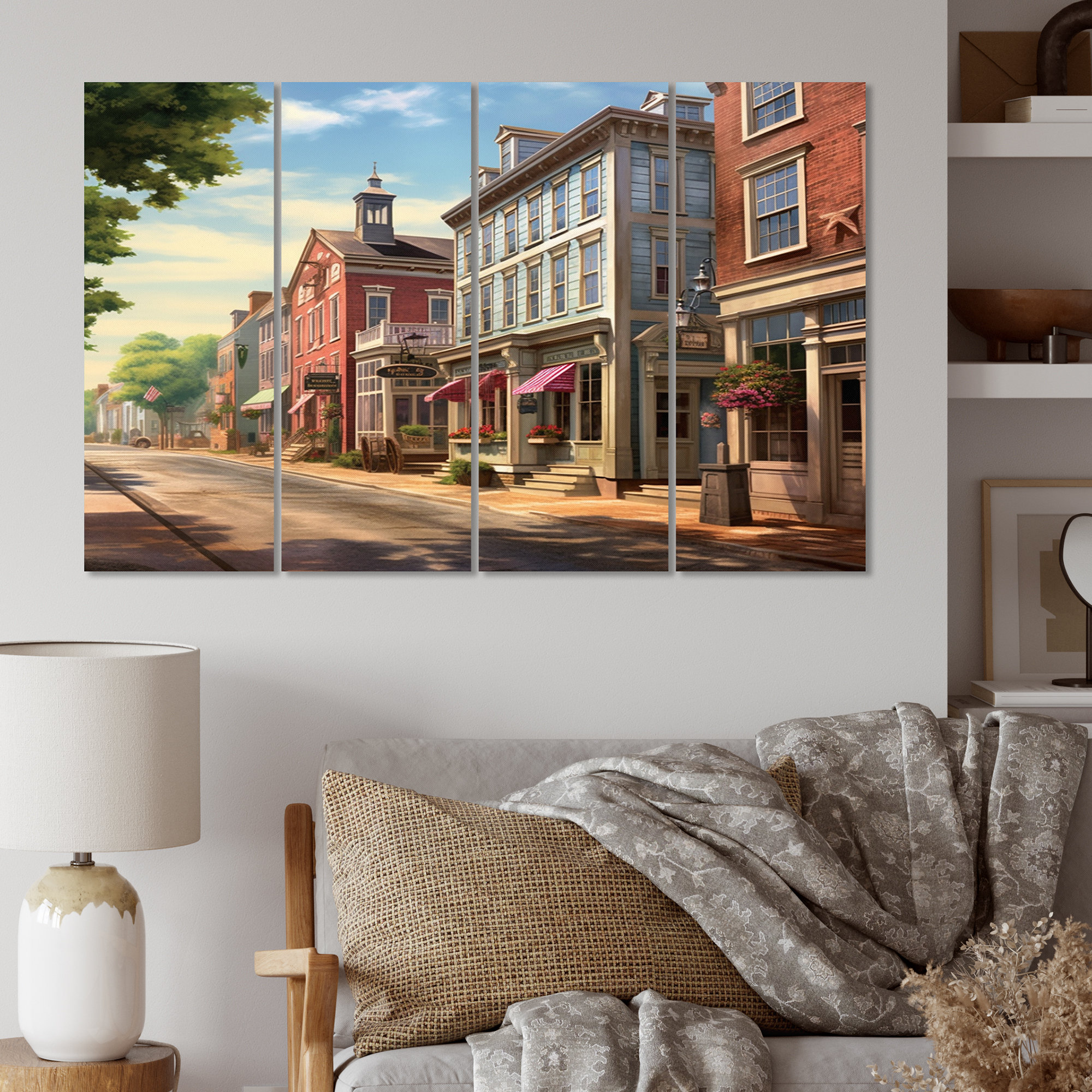Design Art Connecticut's Village Charm - Connecticut Metal Wall Art ...