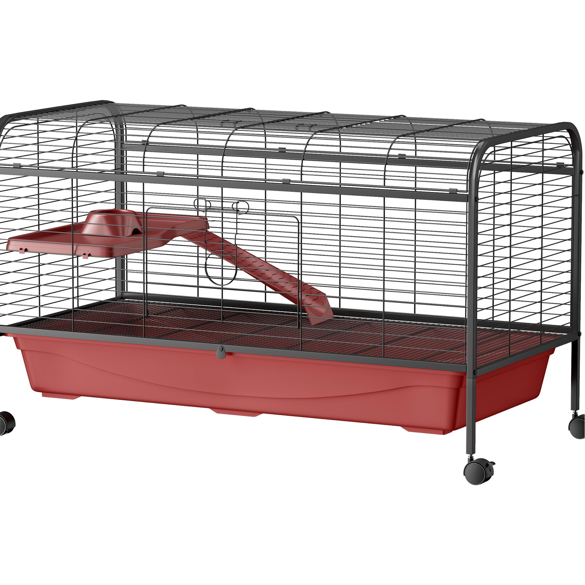 Latitude Run® 48" L Small Animal Refuge - Rabbit & Ferret Playhouse ...
