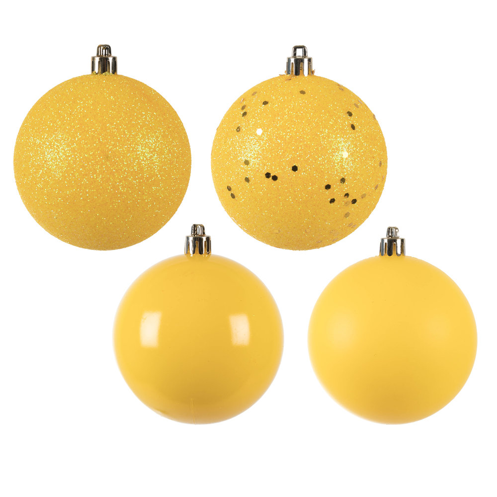 The Holiday Aisle® 4 Piece Décor Ball Ornament Set | Wayfair