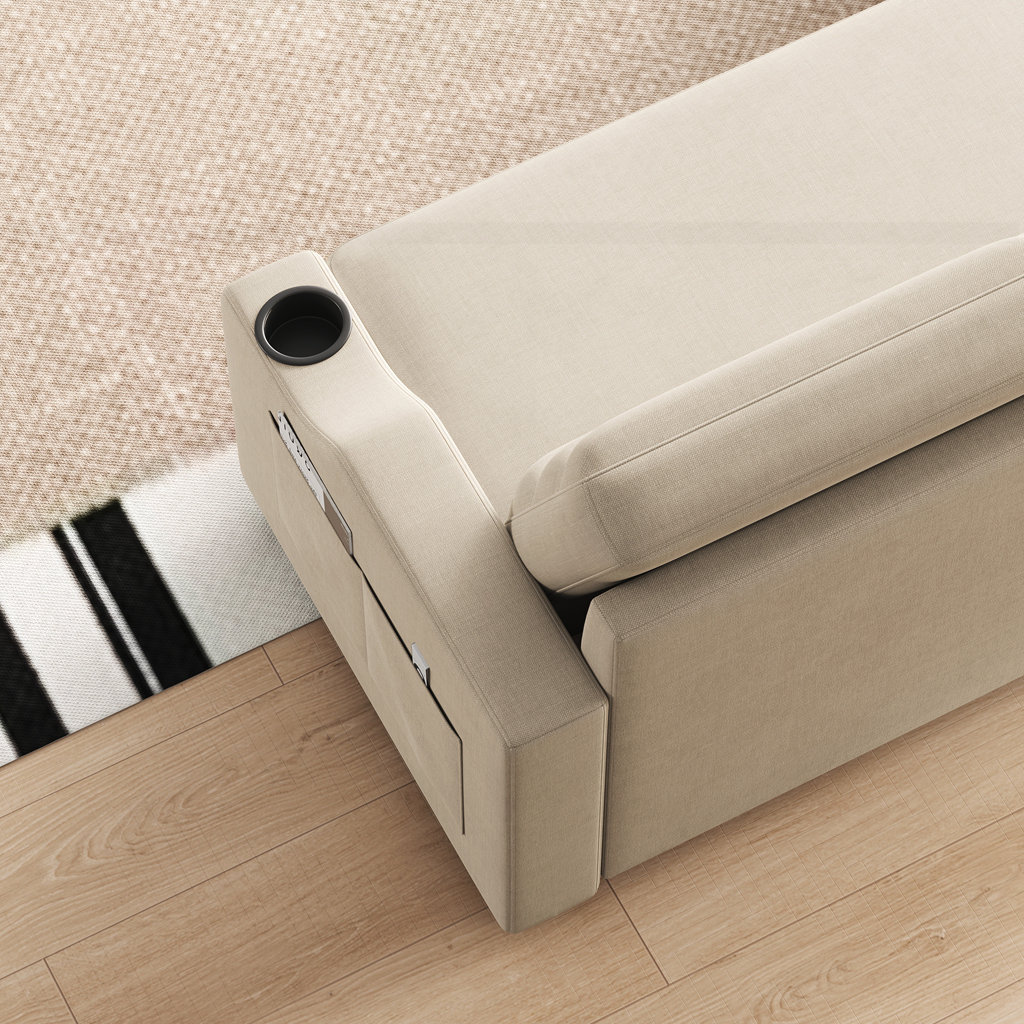 Ebern Designs 83.5" Convertible Sleeper Combo Sofa - Wayfair Canada