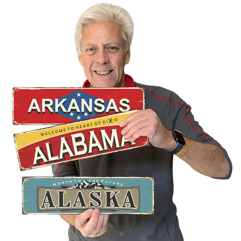 SmartSign Vintage Alaska State Sign | Wayfair