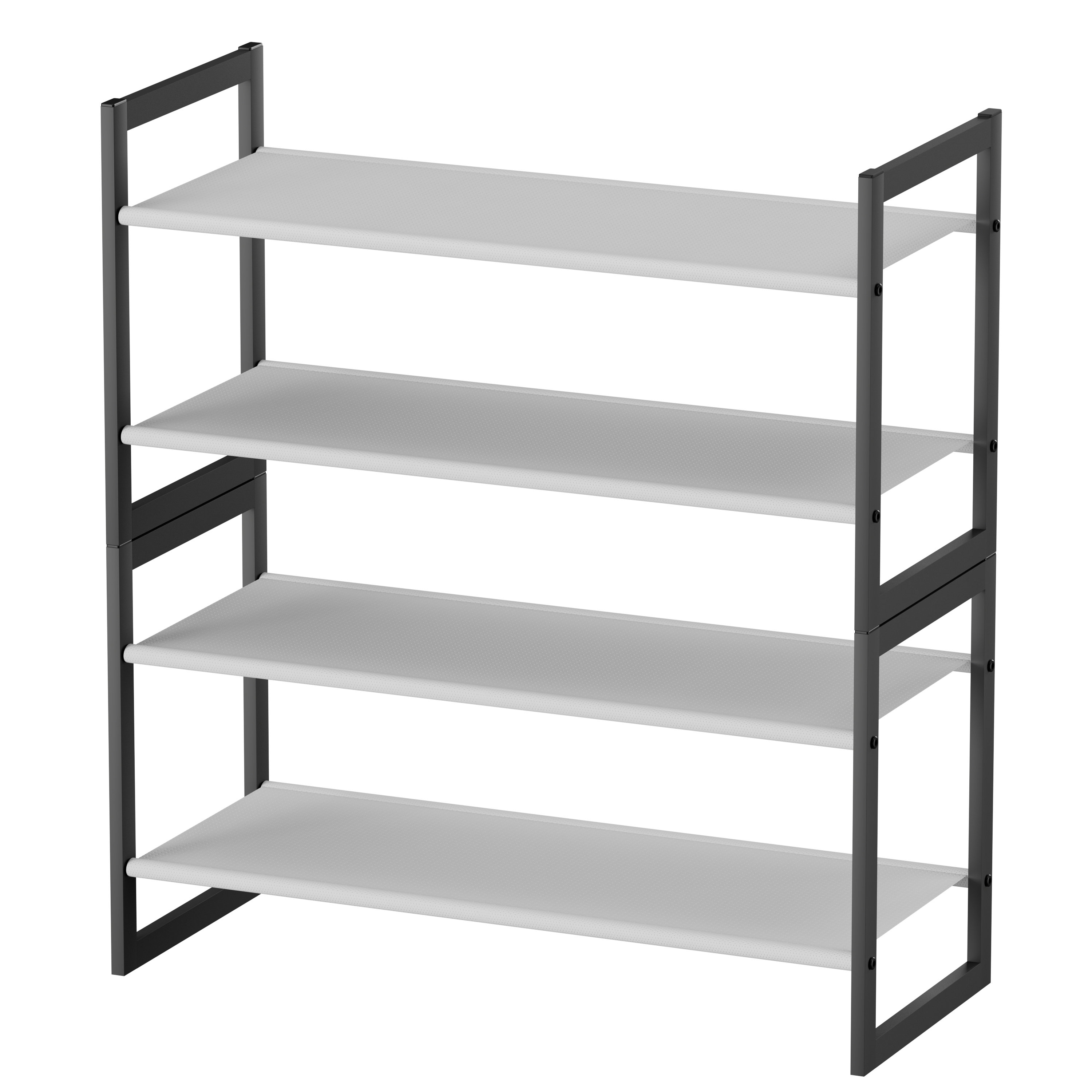 Ebern Designs 4-Tier Shoe Organizer, Shoe Rack For 16 Pairs Of Shoes | Wayfair