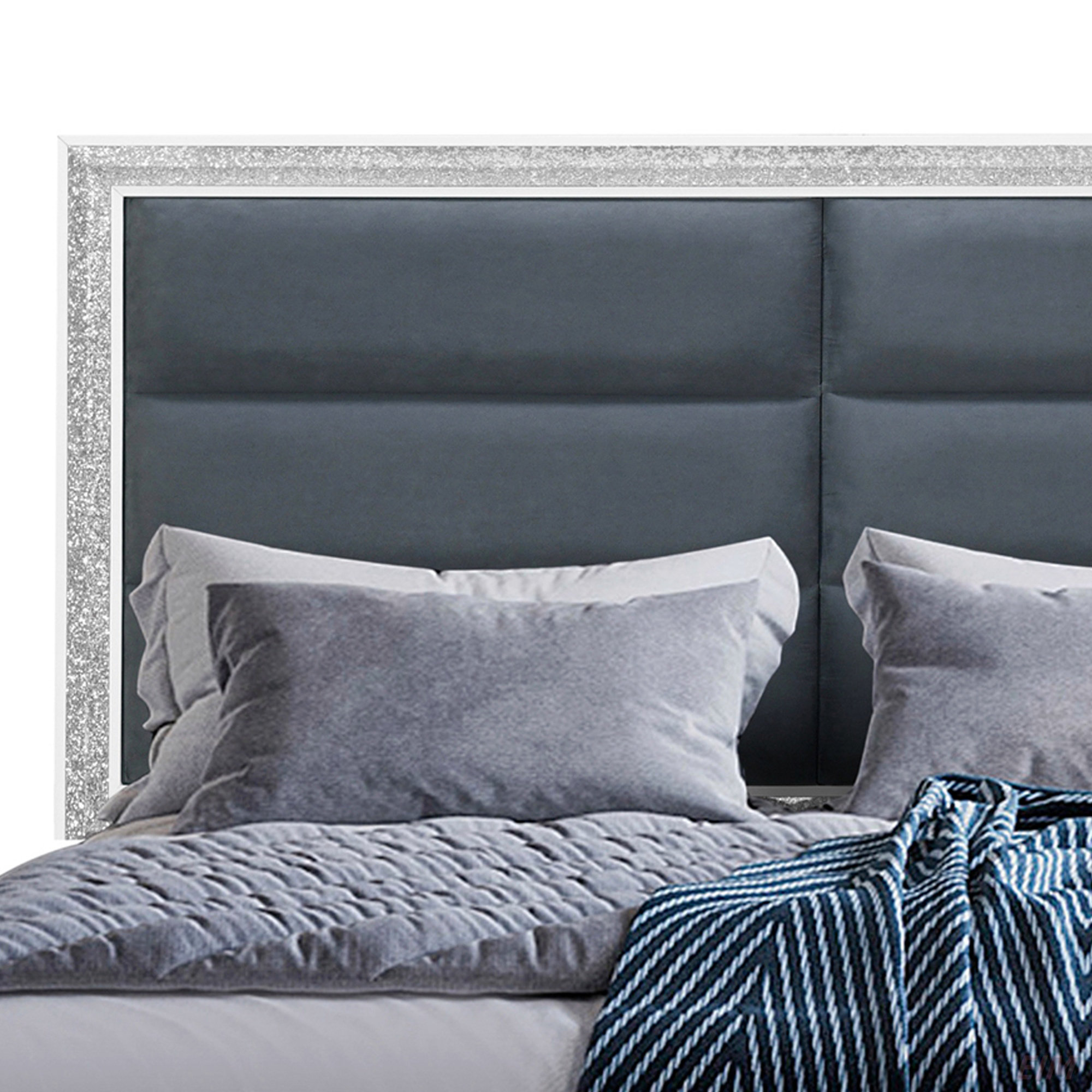 Ivy Bronx ANNIE SILVER QUEEN BED WITH LED (Bed) - Wayfair Canada