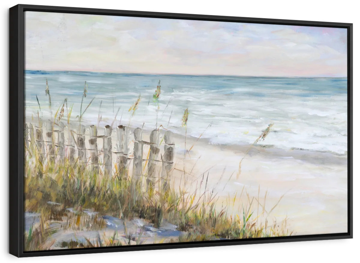 Rosecliff Heights Beach " Mist Ocean View Canvas Print " | Wayfair