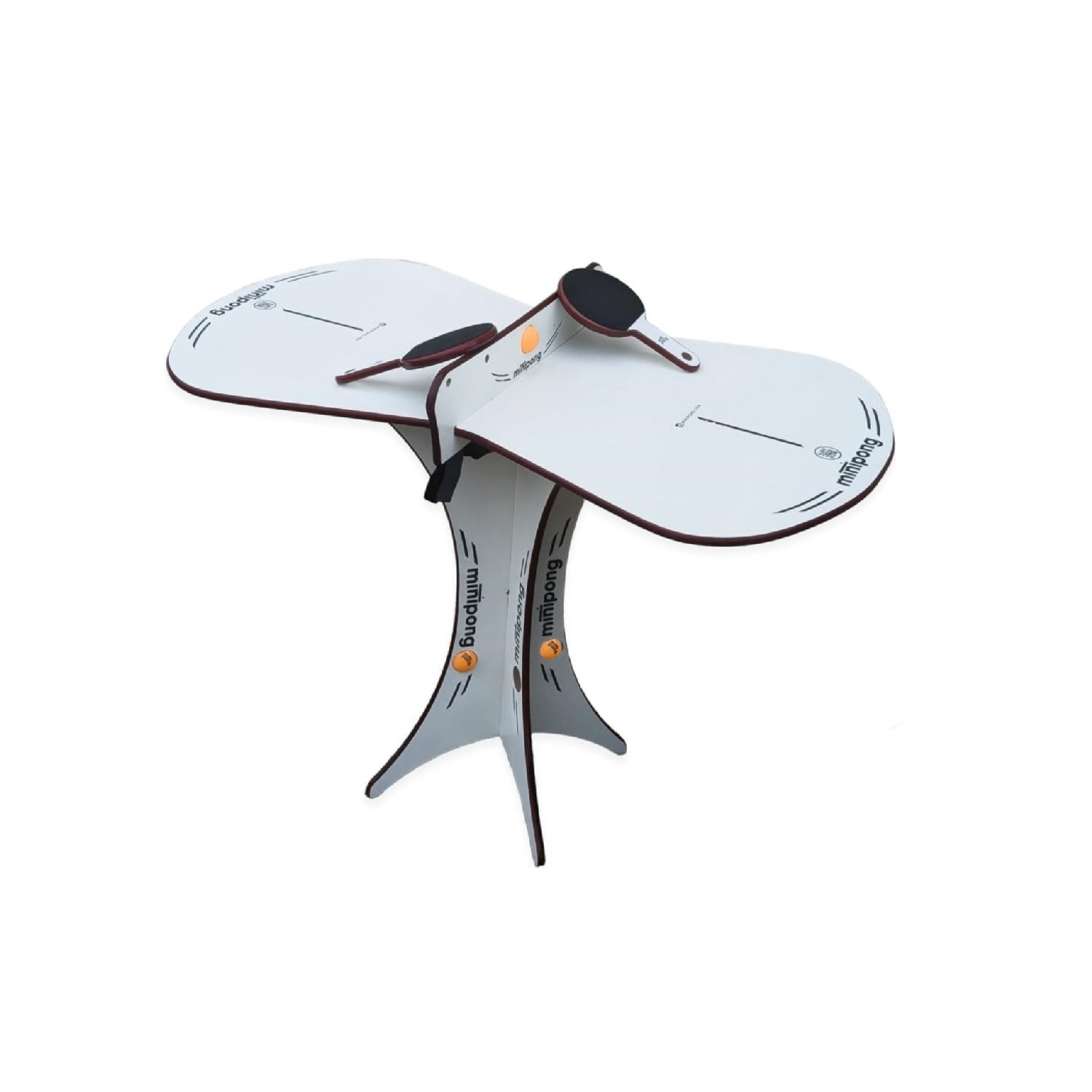 JETEHO Mini Foldable Ping Pong Table With ?2 Paletas, 2 Pelotas For ...