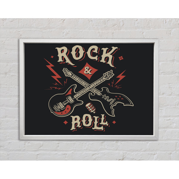 Bright Star Rock And Roll Guitars - Single Picture Frame Art Prints on ...