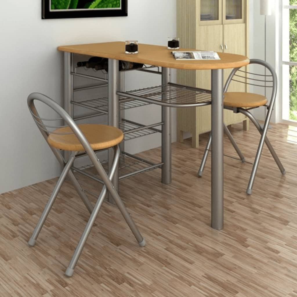 Ebern Designs Kitchen/Breakfast Bar/Table and Chairs Set Wood & Reviews ...