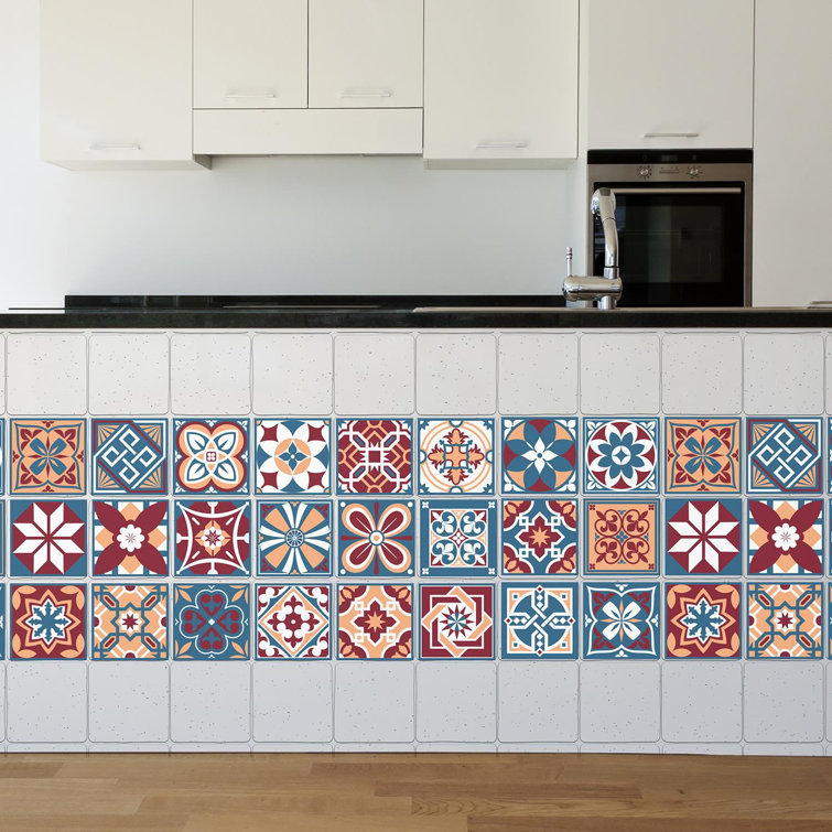 Blue Elephant 10 x 10cm PVC Mosaic Tile | Wayfair.co.uk