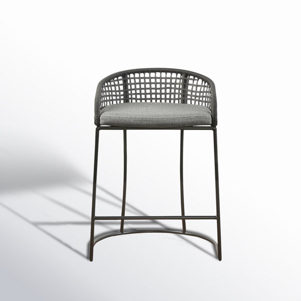 Birch Lane™ Blakes Woven Low Back Counter Stool & Reviews | Wayfair