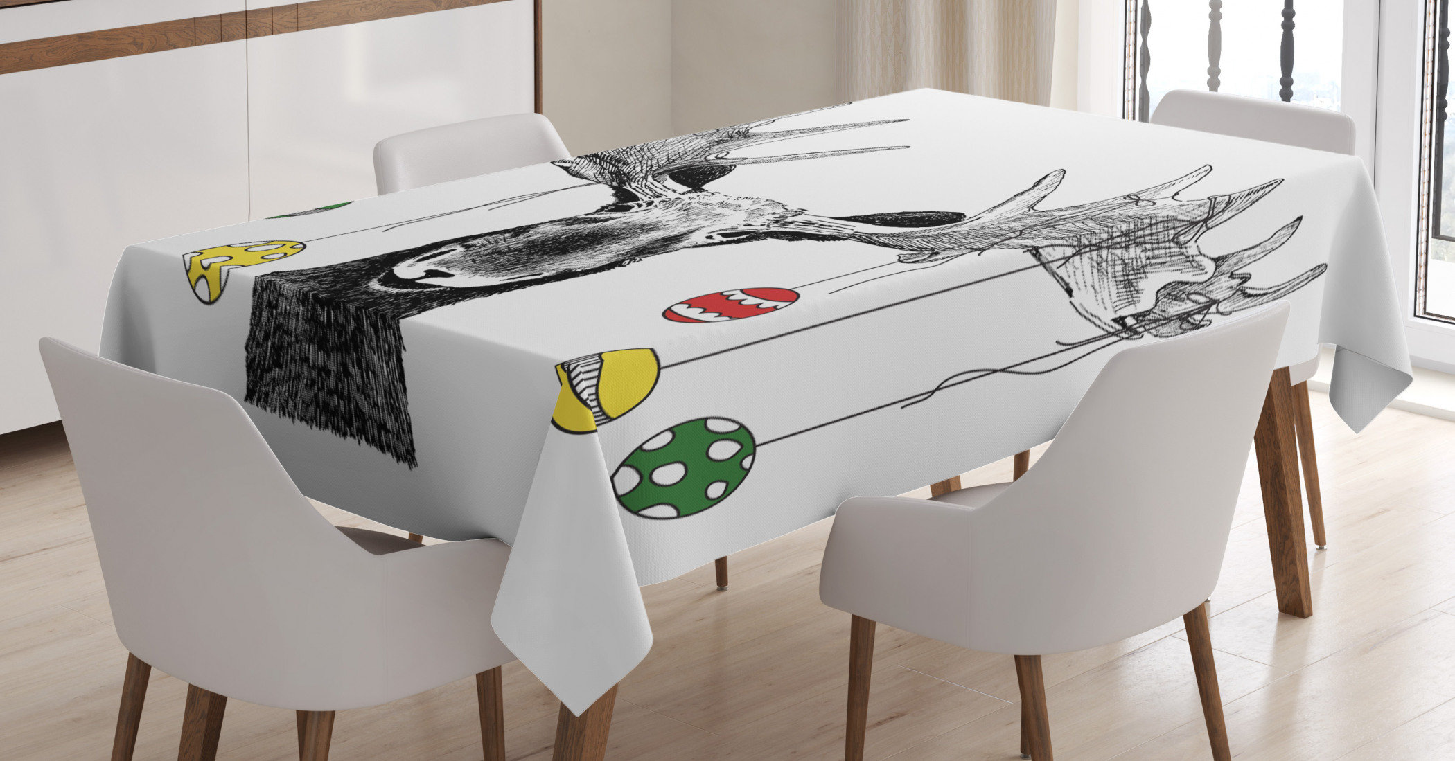 East Urban Home Moose Tablecloth | Wayfair