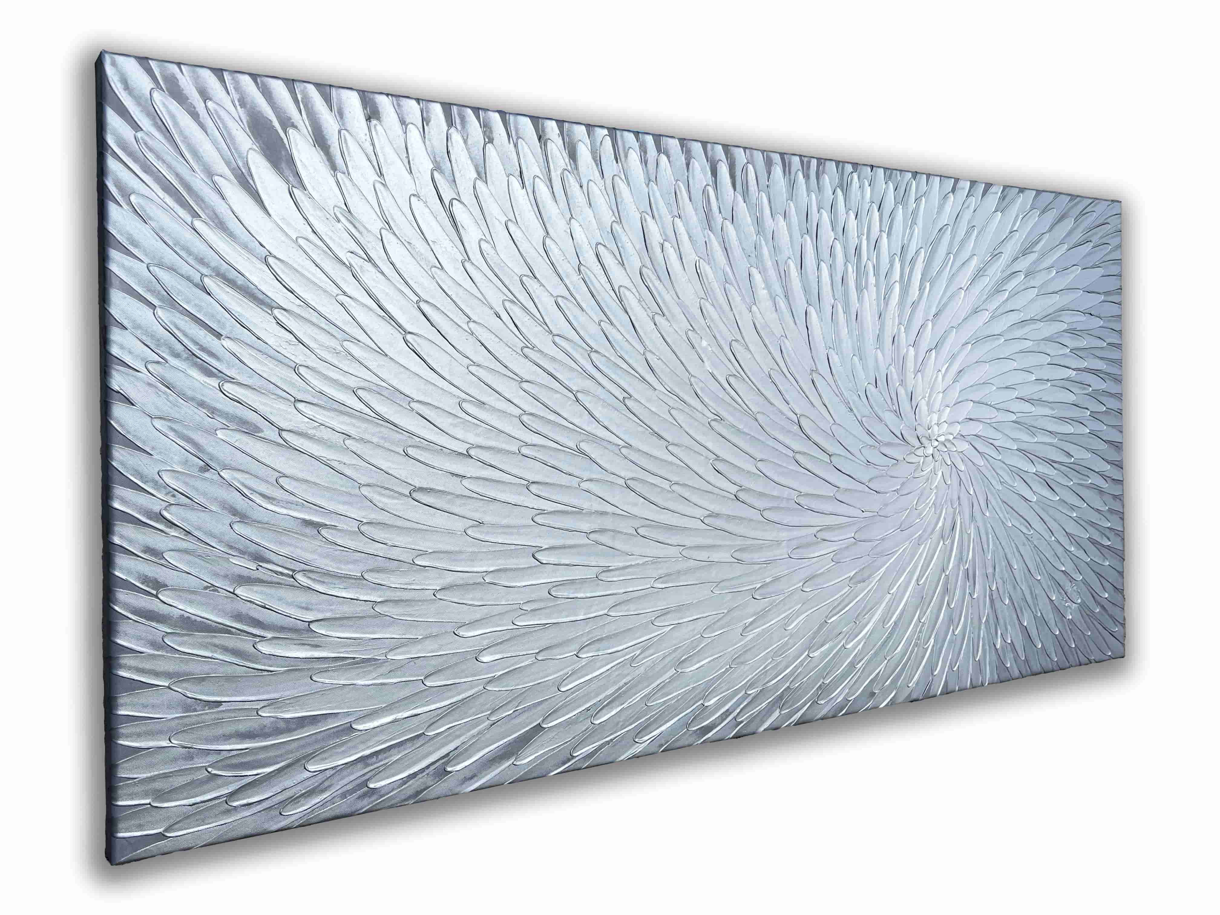 Wrought Studio Silver Luminance Textured Canvas Abstract Artt - wrapped ...