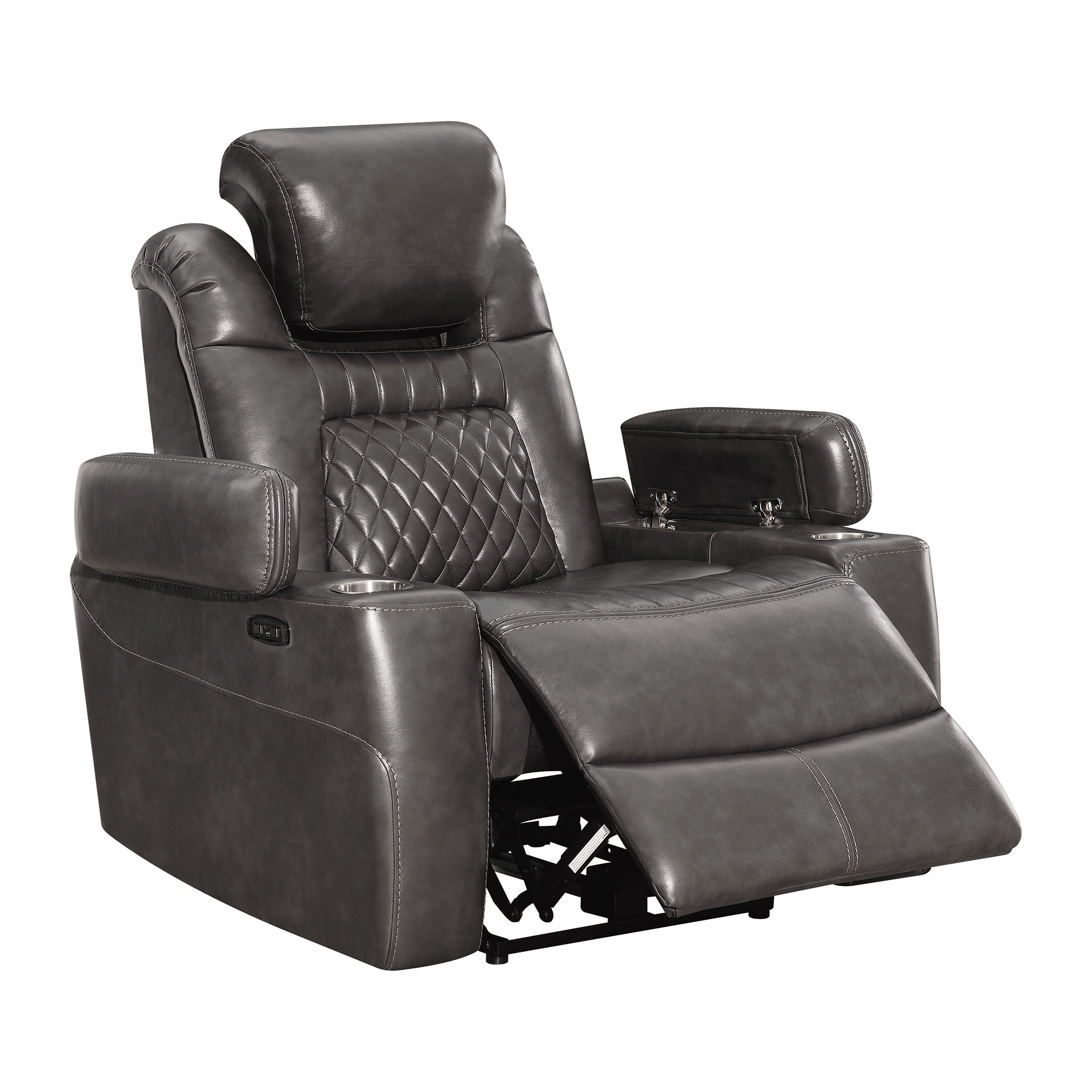 Hokku Designs Casmier Vegan Leather Power Recliner | Wayfair