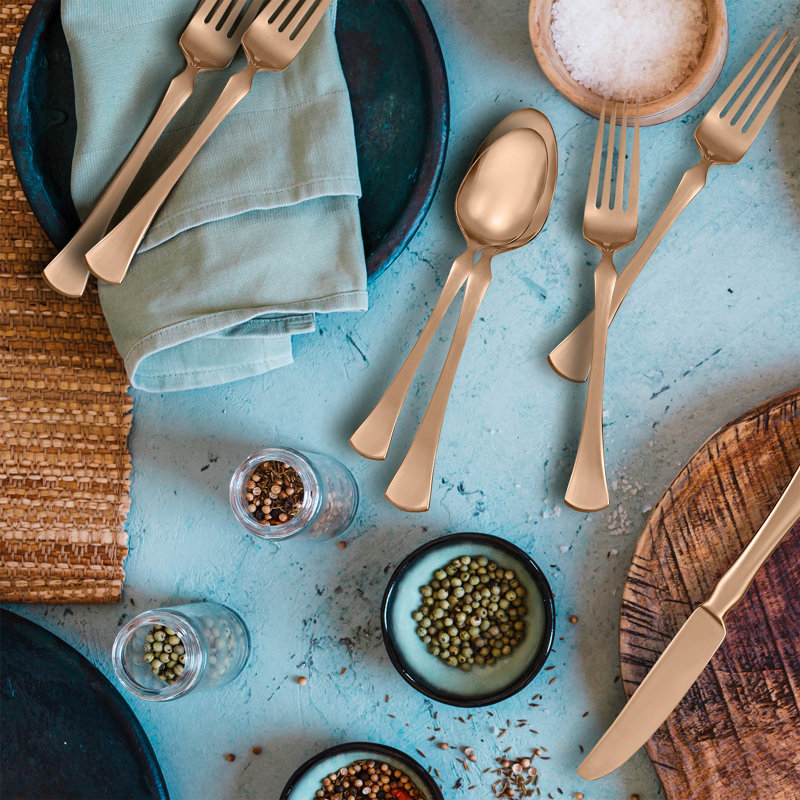 Hampton Forge Stainless Steel Flatware Set - Service for 4 & Reviews ...