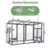 Archie & Oscar™ 70.9" Imported Fir Outdoor Cattery, 3 Jumping Platforms ...