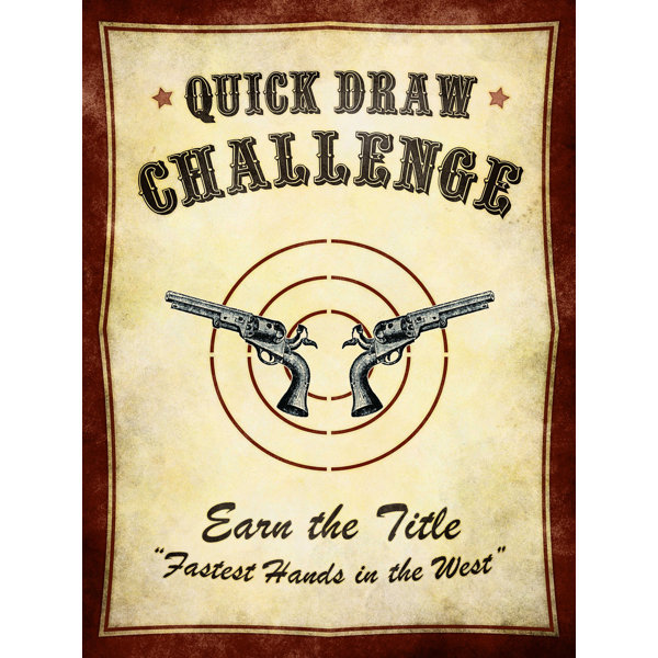 WayArt Quick Draw Challenge On Canvas Print | Wayfair