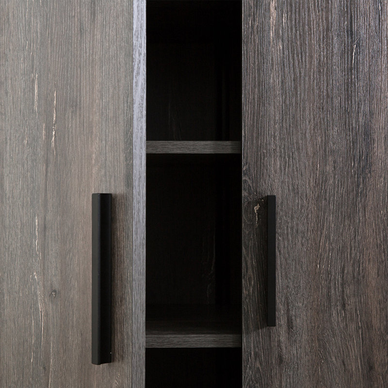 Benjara Jiaa Shoe Cabinet With 6 Shelves, 2 Doors, Stable Plinth Base ...