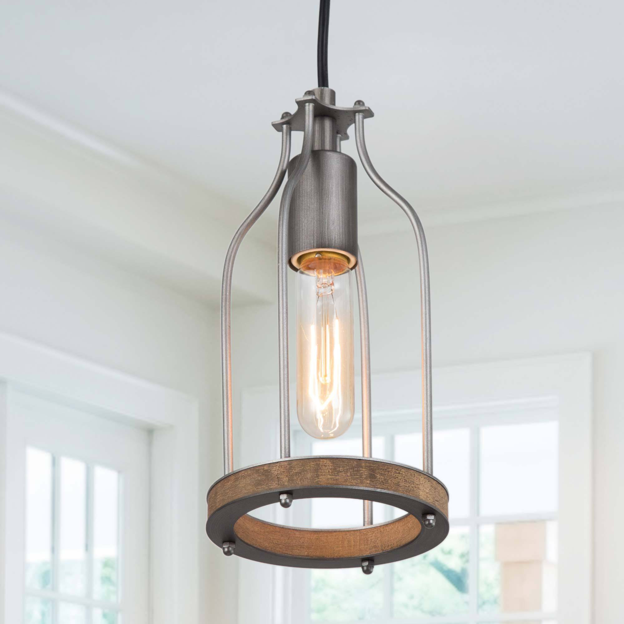 Breakwater Bay Mclemoore 1 - Light Lantern Cylinder Pendant | Wayfair