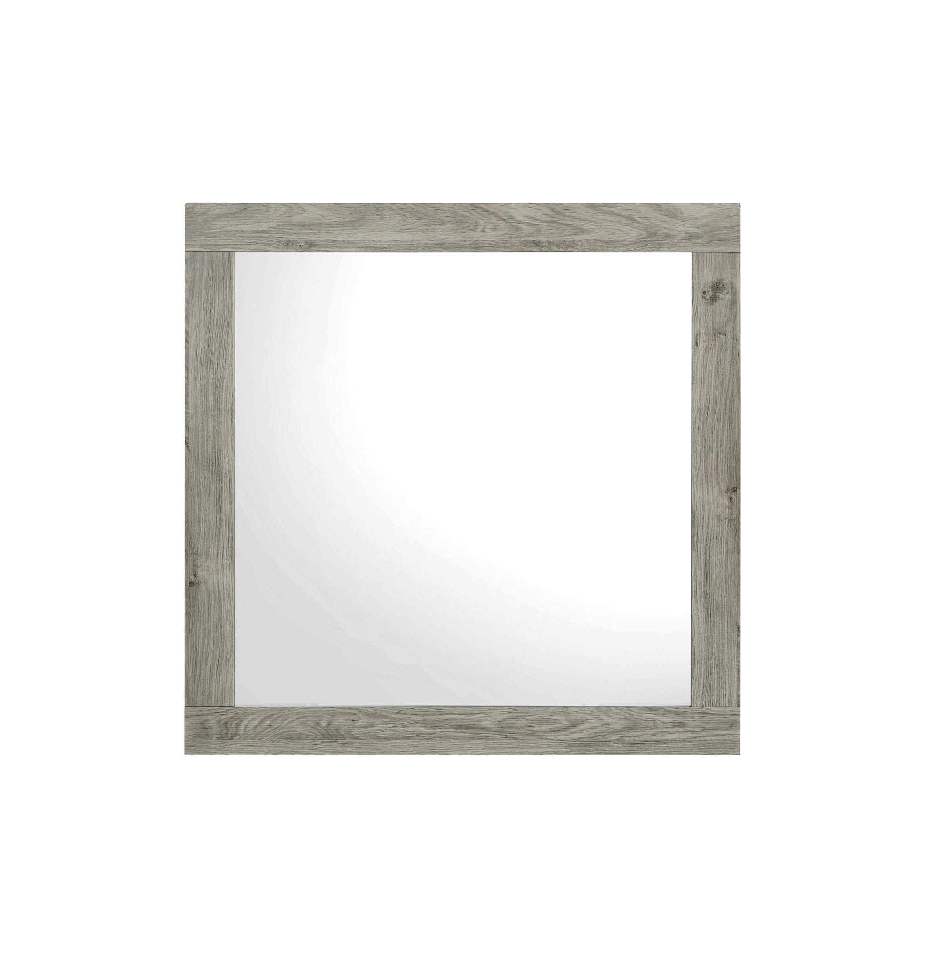 Gracie Oaks Mari Light Gray Finish Mirror | Wayfair