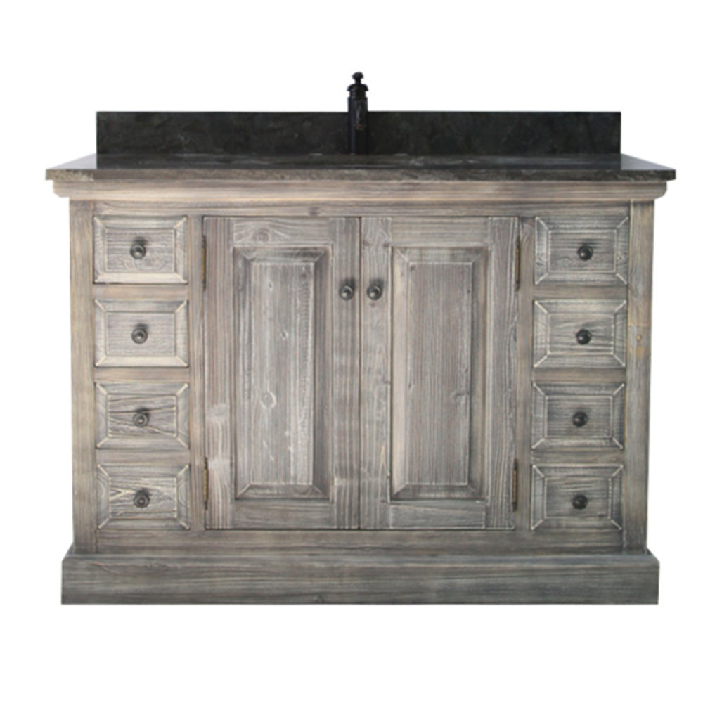 Rosalind Wheeler Aultman 49" Rustic Single Bathroom Vanity Set ...