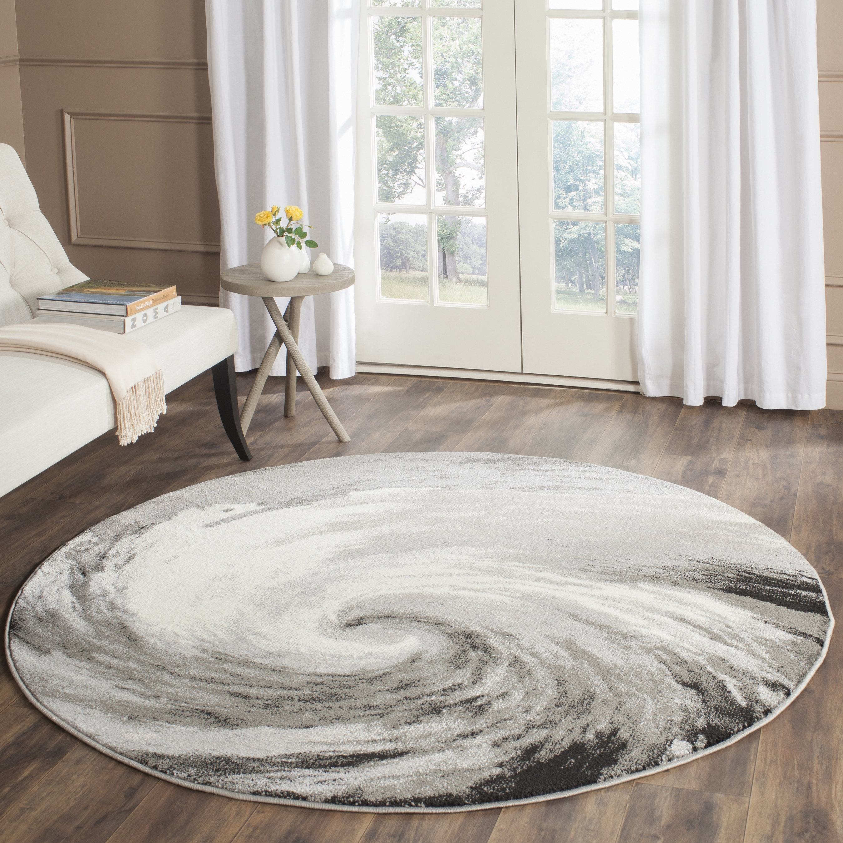 Wade Logan® Motter Cream/Gray Area Rug & Reviews | Wayfair
