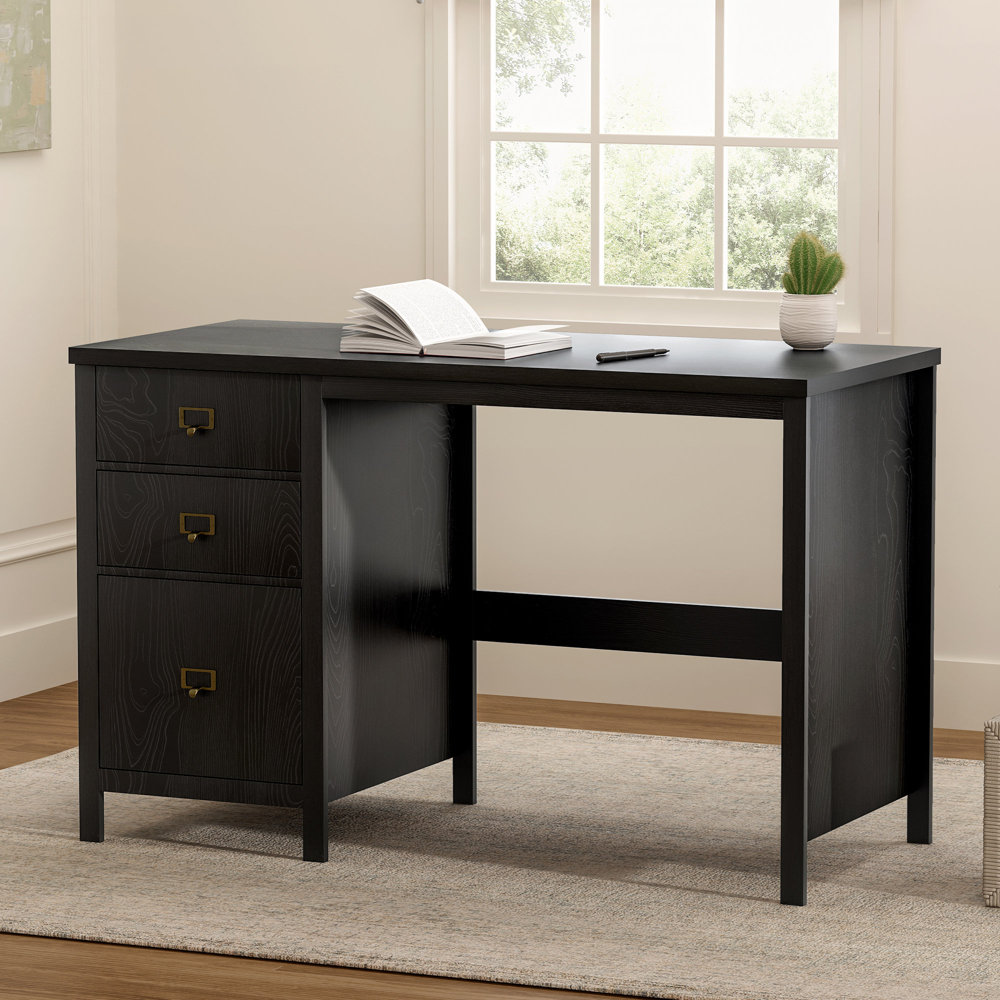 Ebern Designs Executive Desk With File Drawer - Wayfair Canada