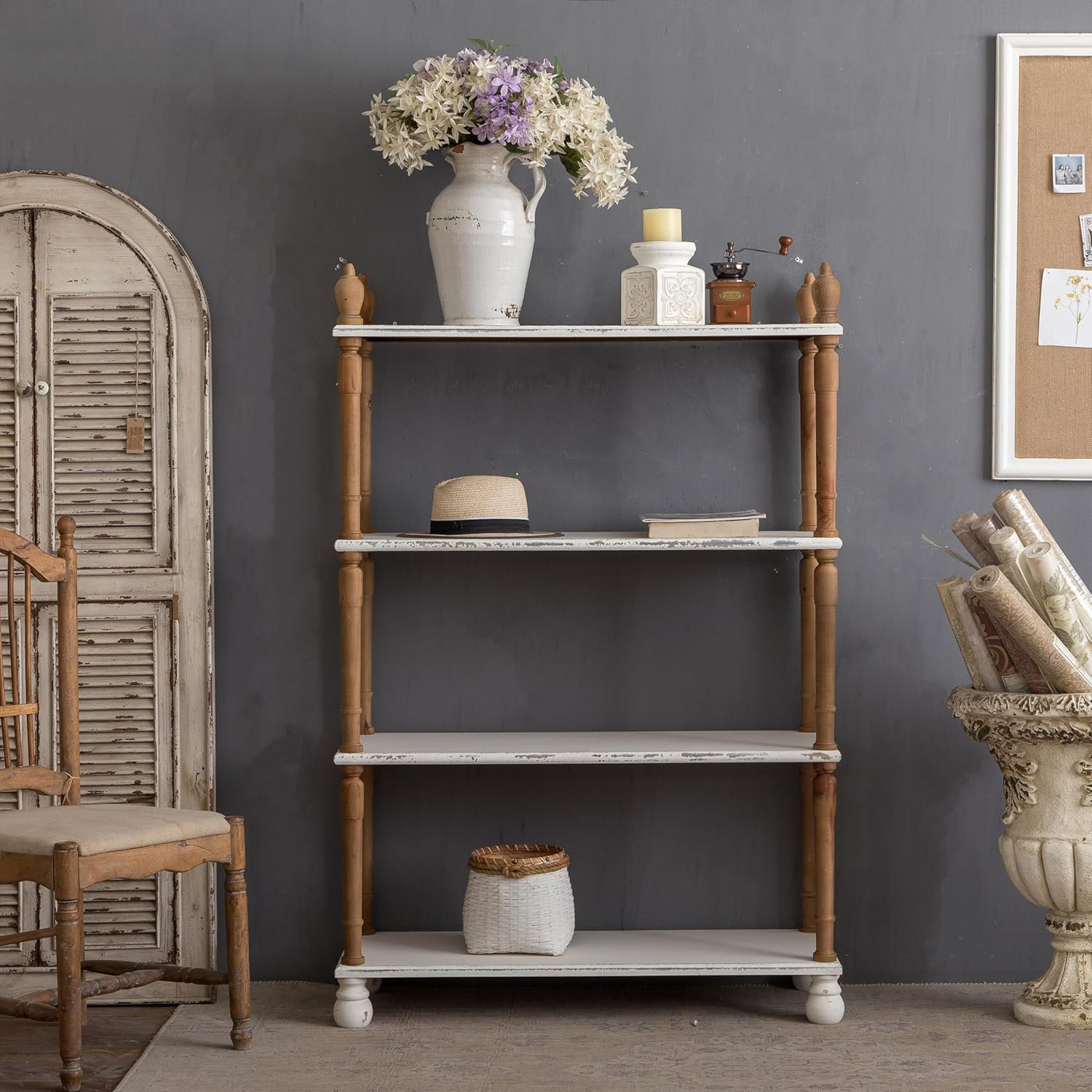 Darby Home Co Bookcase Shelf, Tall Open Bookshelf, Wooden Shelving Unit ...