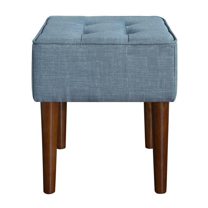 Elle Decor Aria Square Tufted Vanity Stool & Reviews | Wayfair