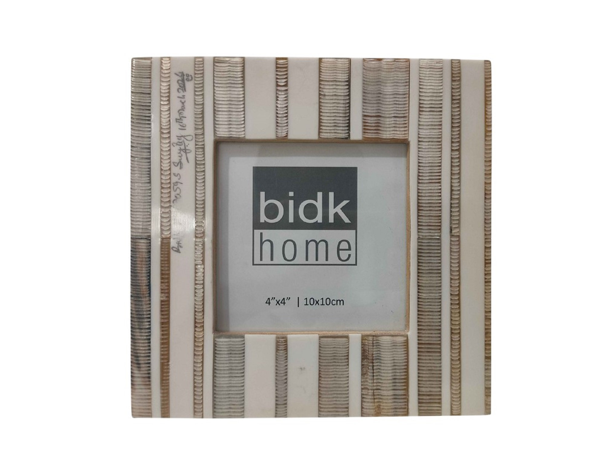 BIDKhome White & Light Gray Resin Picture Frame 4"X4” | Wayfair