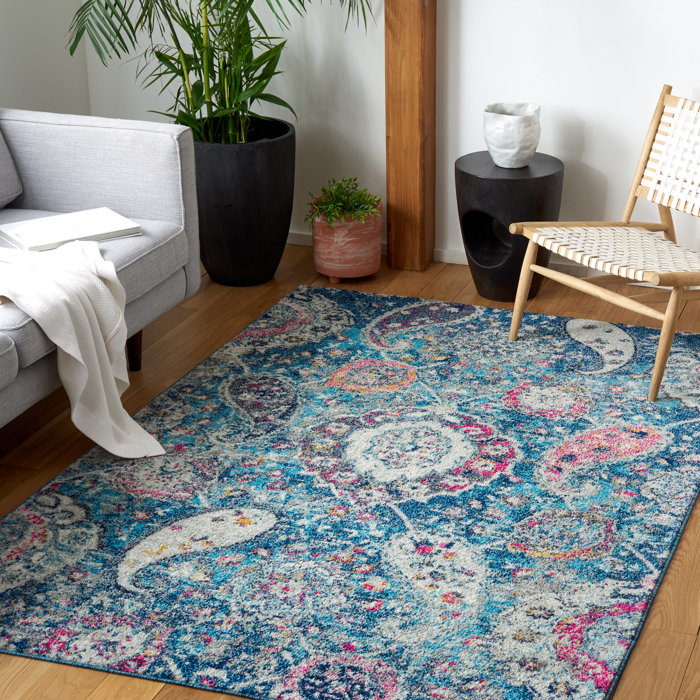 Bungalow Rose Madison Performance Paisley Rug & Reviews | Wayfair