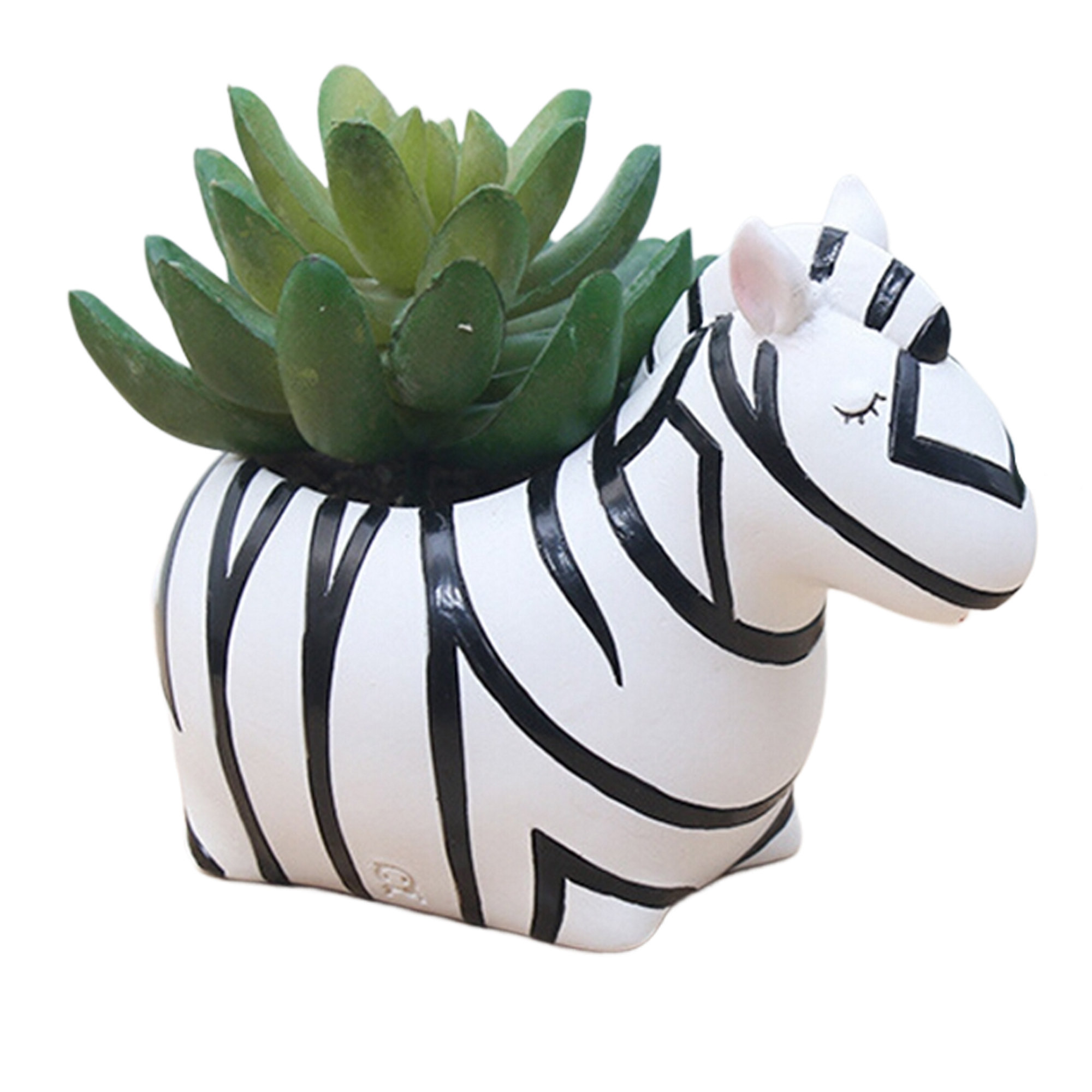 Redwood Rover Cute Animal Theme Pot Planter,Zebra - Wayfair Canada