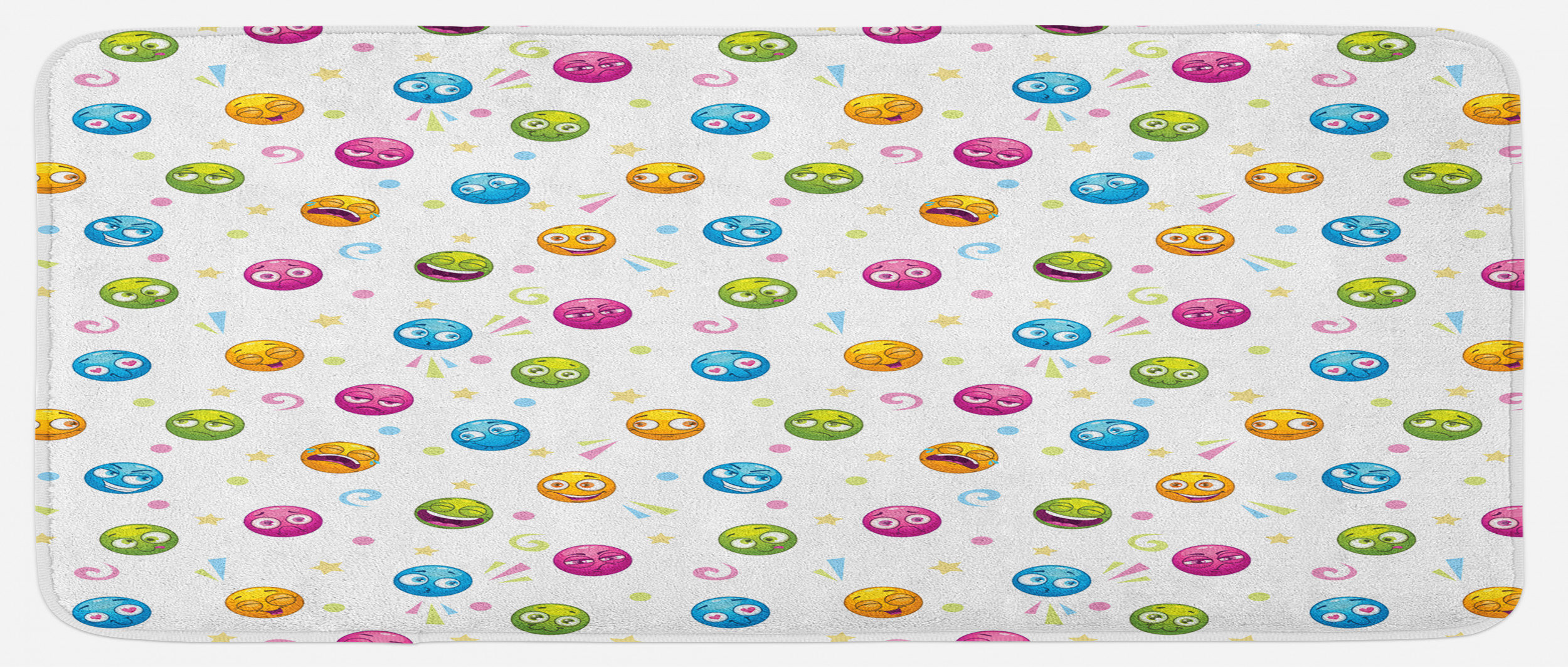 East Urban Home Emoji Kitchen Mat | Wayfair