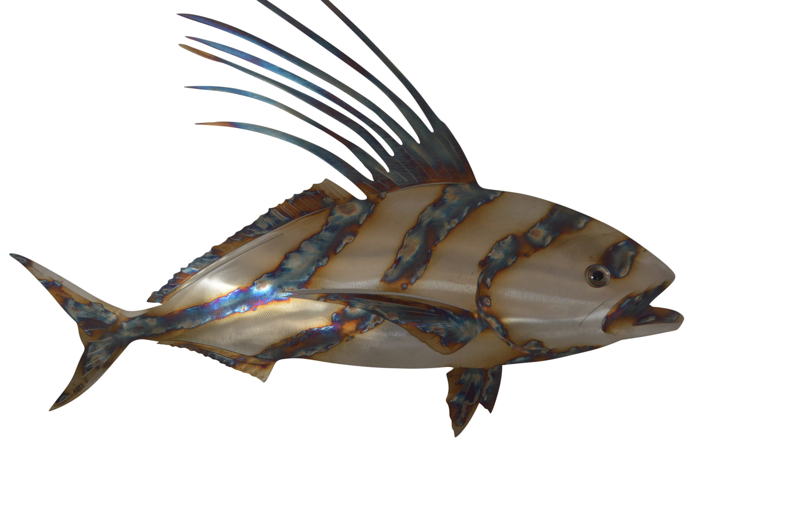Rosecliff Heights Snapper fish laser cut steel wall mounted - Size: 26 ...