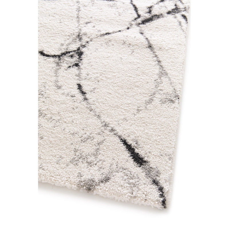 Mercury Row Heider Marble Print Grey/Cream Rug & Reviews | Wayfair.co.uk