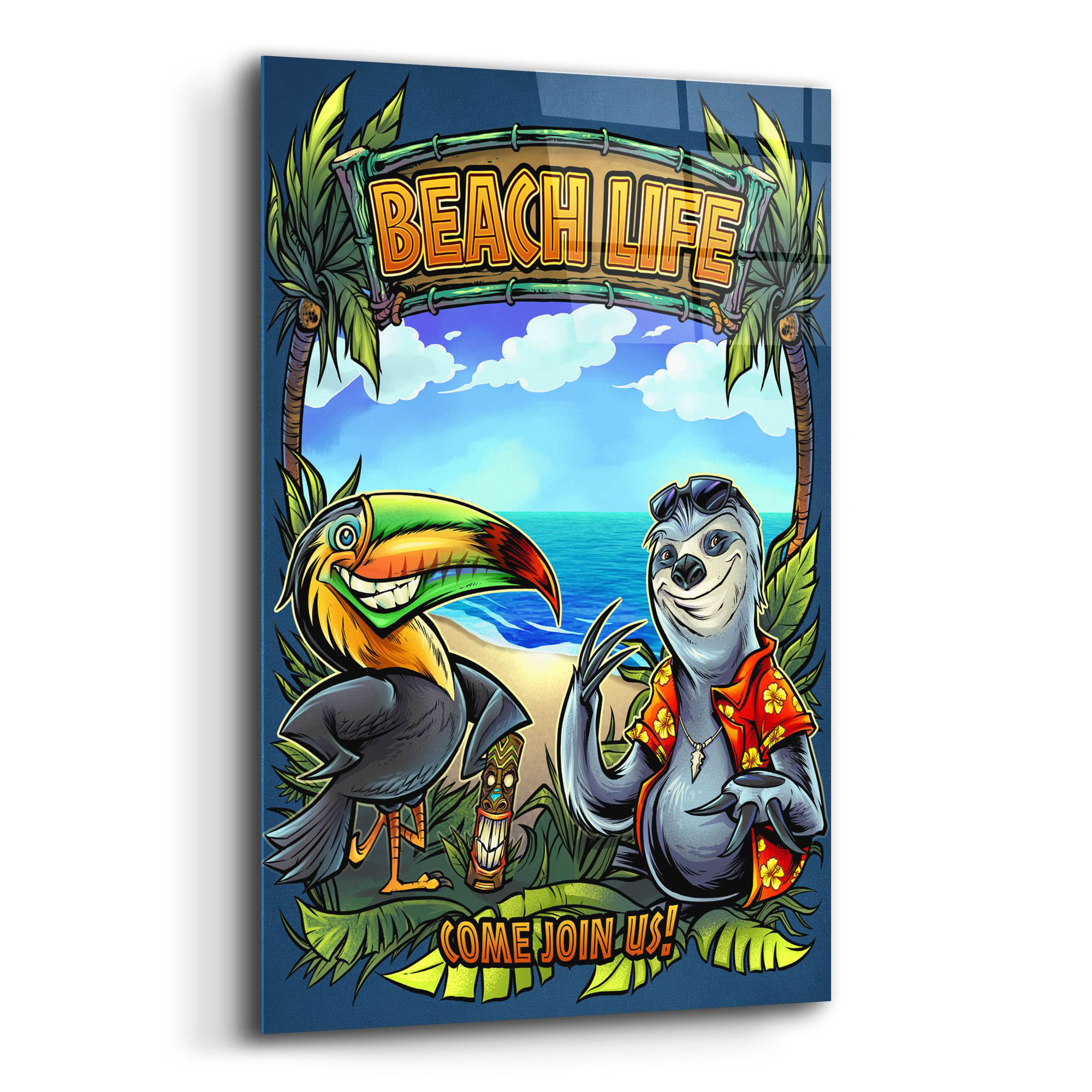 Trinx Beach Life On Plastic / Acrylic by Flyland Designs Print | Wayfair