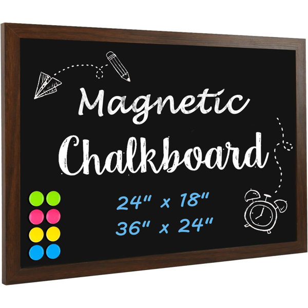 Lark Manor™ Chalk Board 24" X 36", Magnetic Large Chalkboard For Wall ...