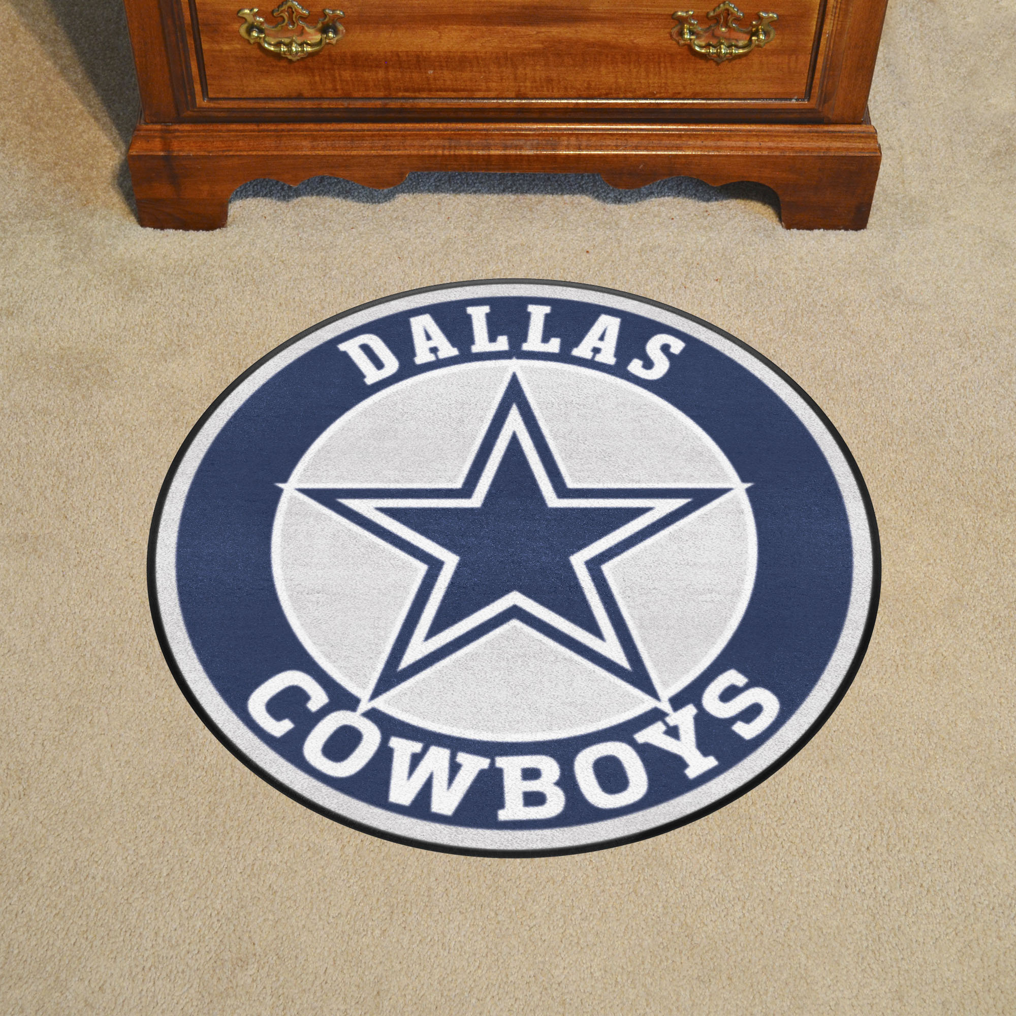 FANMATS NFL Dallas Cowboys Roundel 27 in. x 27 in. Non-Slip Indoor Only ...