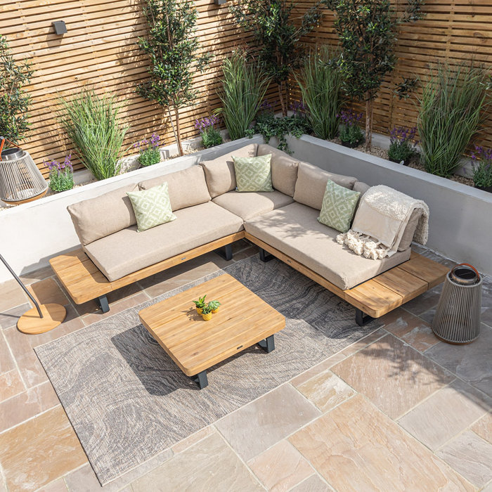 Ebern Designs Nahomi 5 - Person Garden Lounge Set with Cushions ...