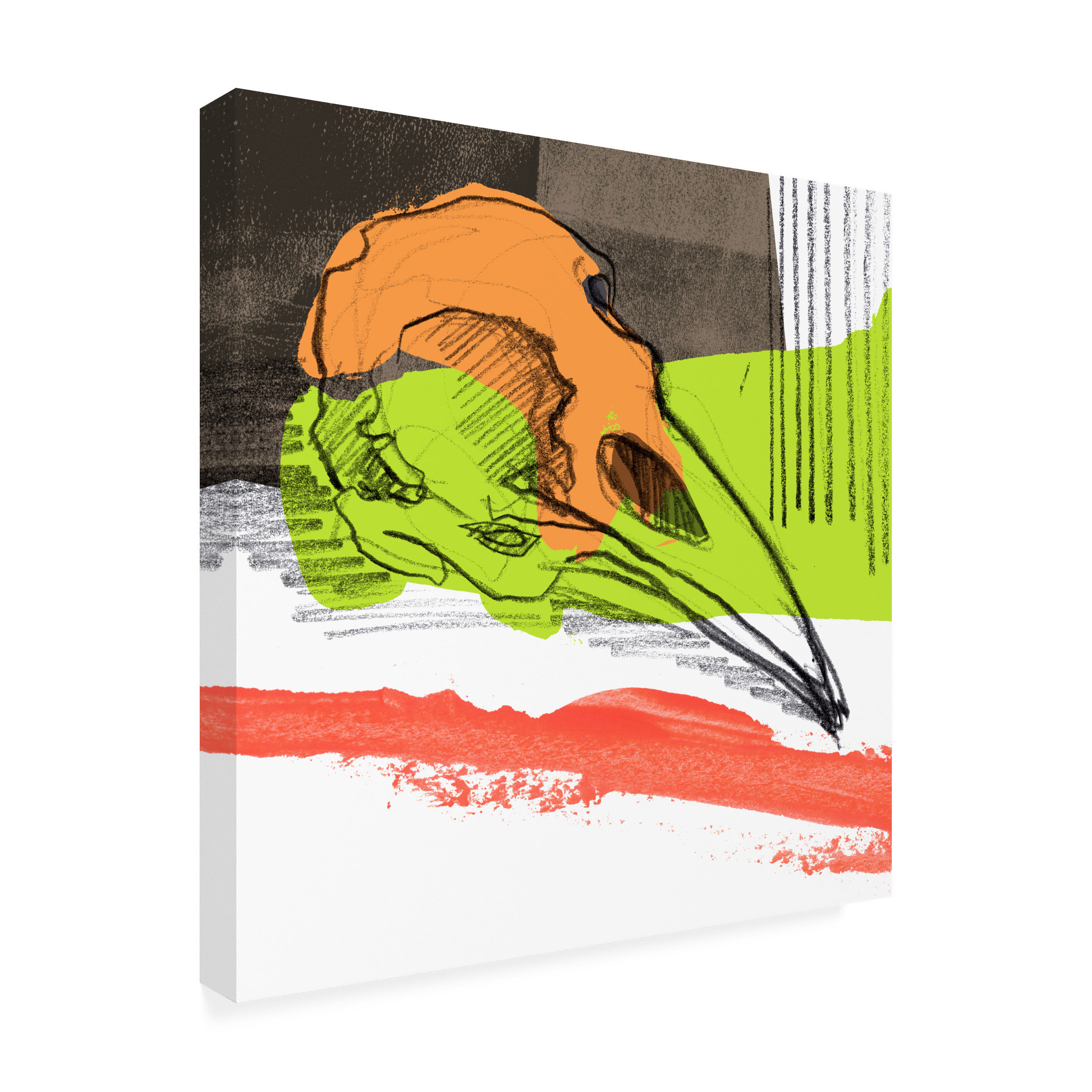 Ivy Bronx Jennifer Paxton Parker 'Mod Skull Collage III' Canvas Art ...