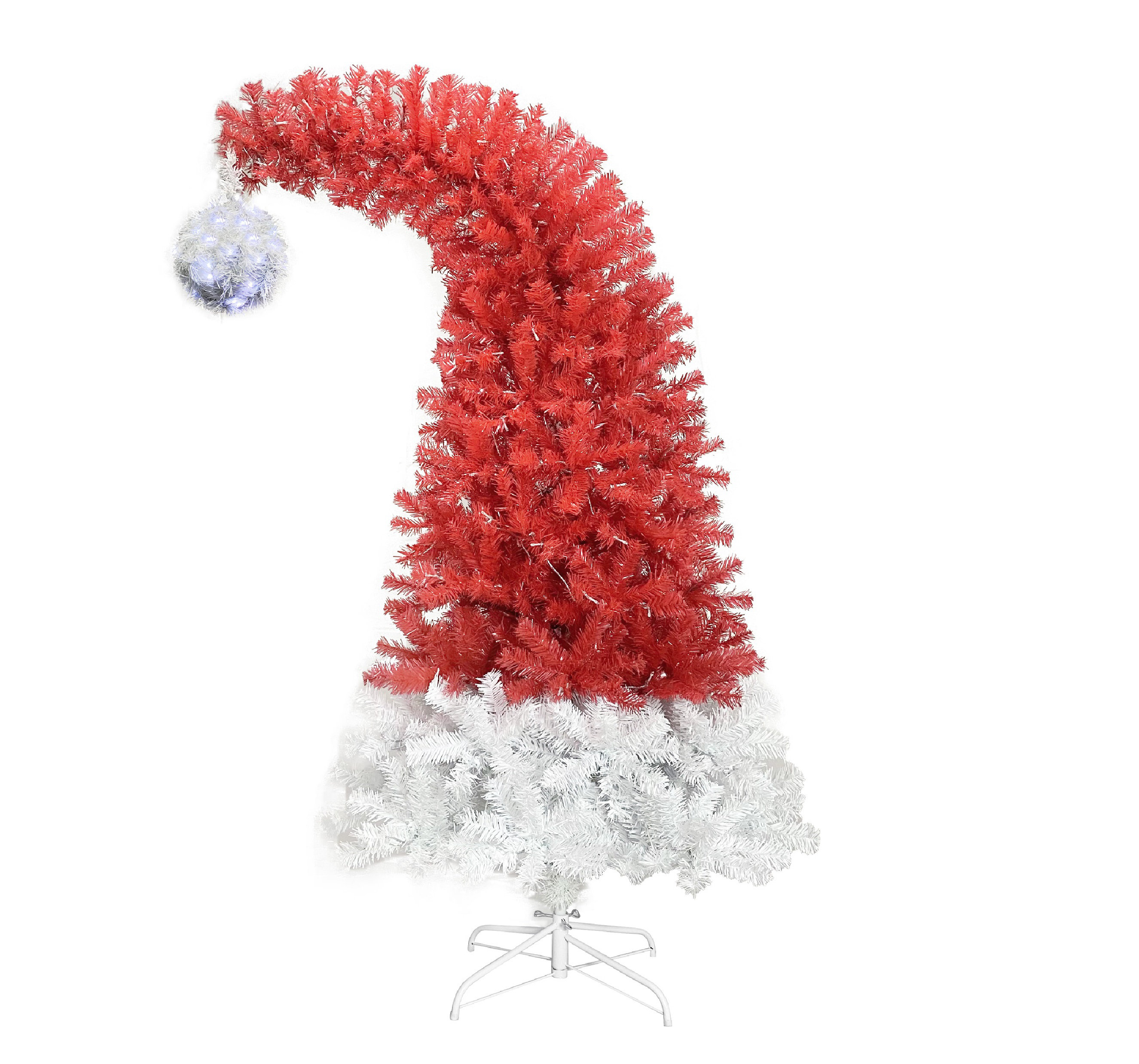 The Holiday Aisle® 6 Ft. Artificial Fir Bent Top Christmas Tree ...