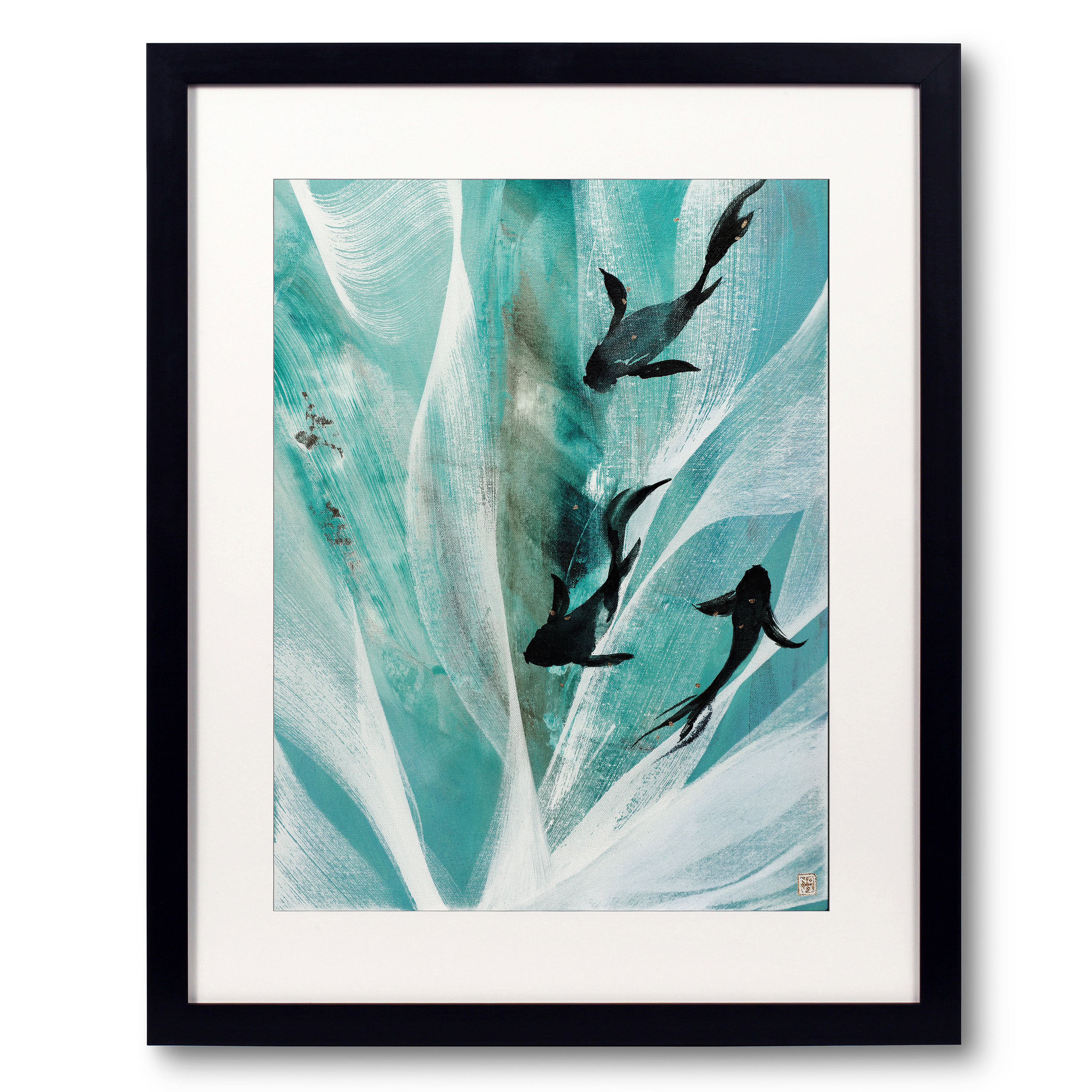 Made & Curated Pearl Water by Novi Lim - Painting | Wayfair