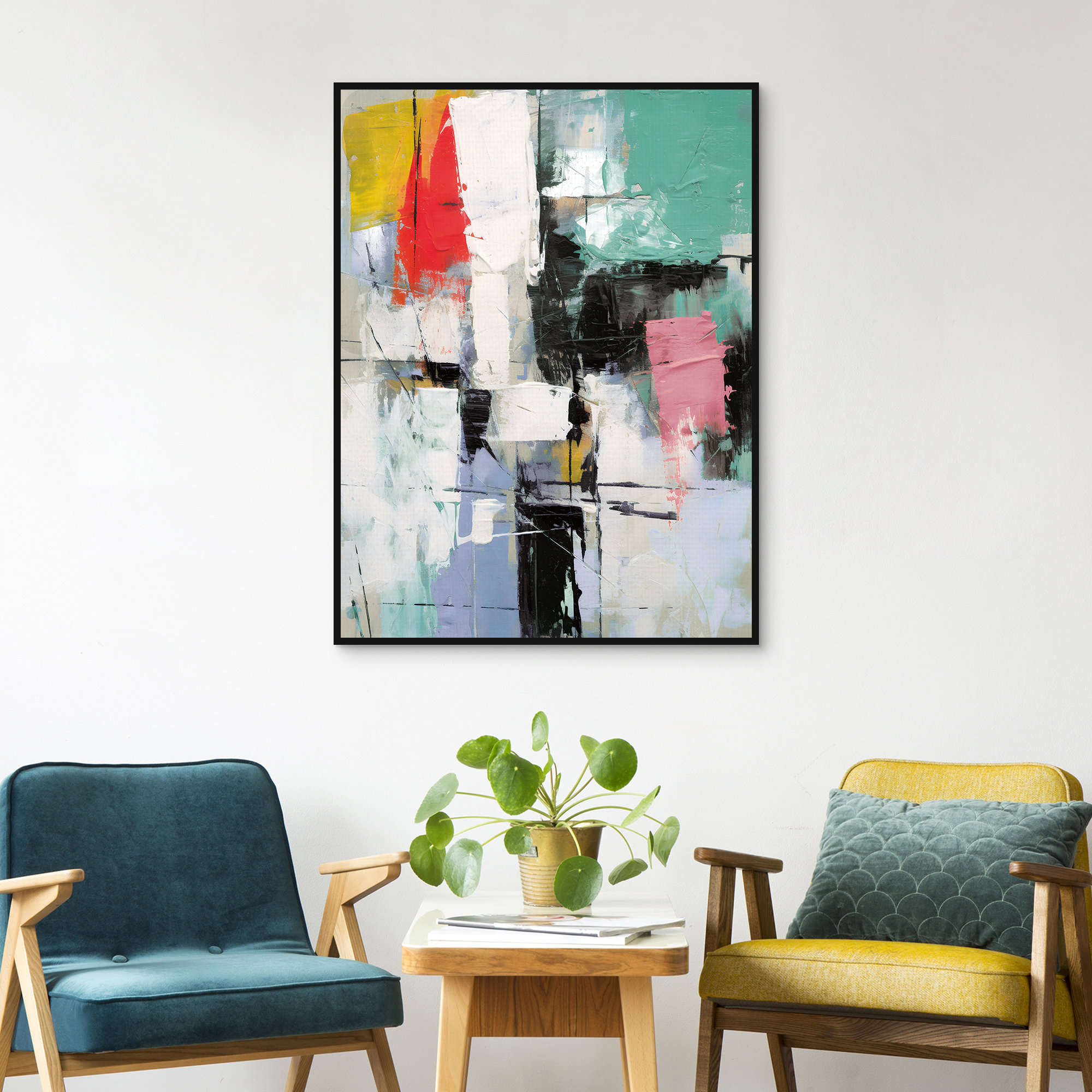 Masterpiece Art Gallery New Pop Abstract By Willowbrook Fine Art Framed ...