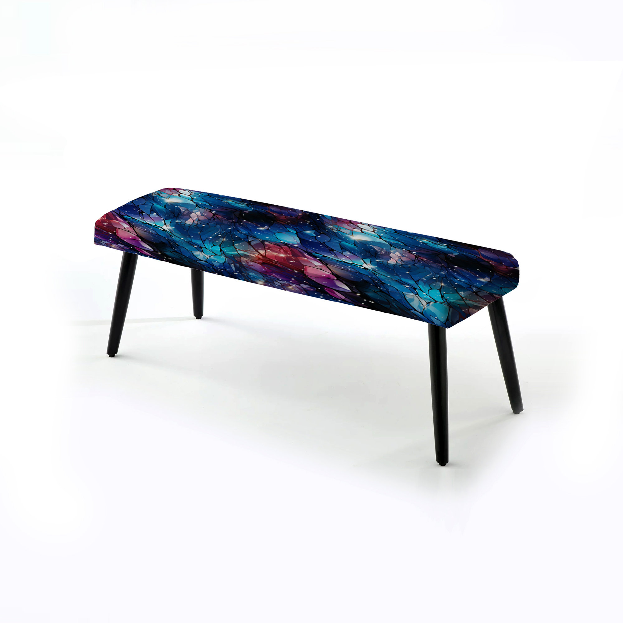 Design Art Blue And Pink Stardust Glint Capture Marble - Marble ...