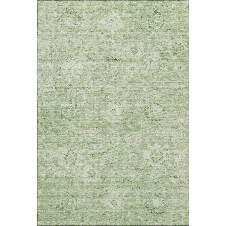 17 Stories Premium Machine Washable Wayne AMF1089 Damask Rug | Wayfair