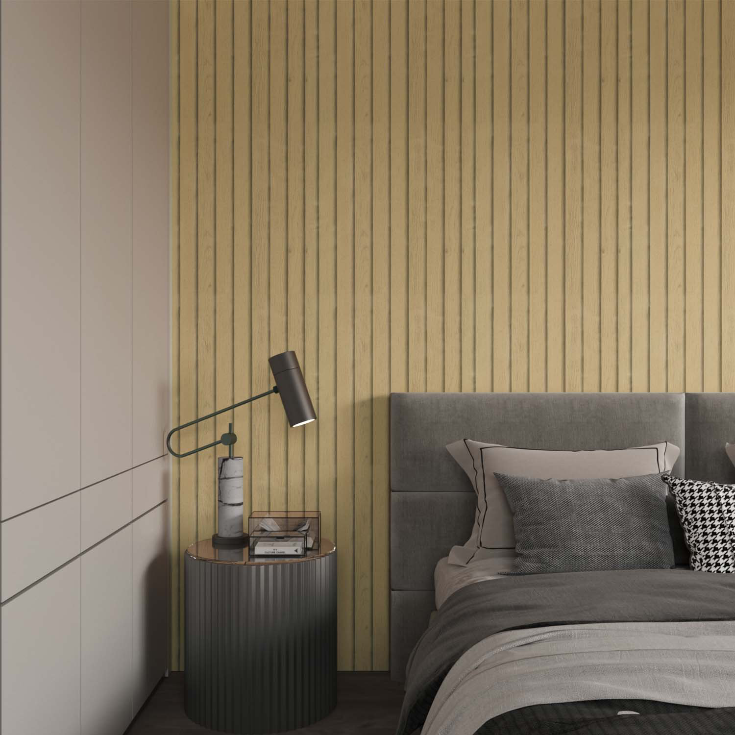 Union Rustic 2 Rolls Wood Slat Grain Peel And Stick Removable Vinyl ...