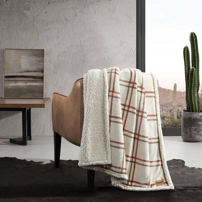 Wrangler Printed Plush Fleece Throw Blankets & Reviews | Wayfair