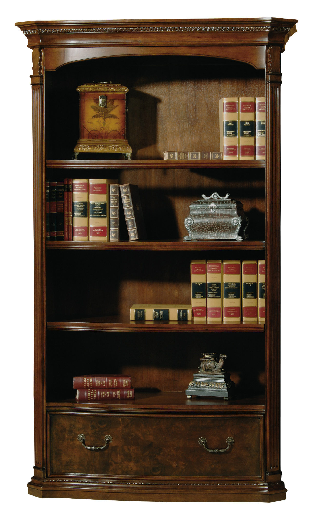 Hekman Caylee 84" H x 50" W Solid Wood Standard Bookcase | Wayfair