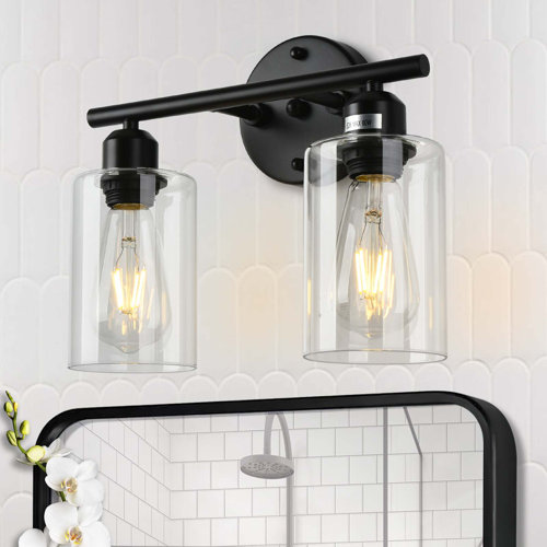 2 Light Vanity Light Bathroom Vanity Lighting You'll Love | Wayfair