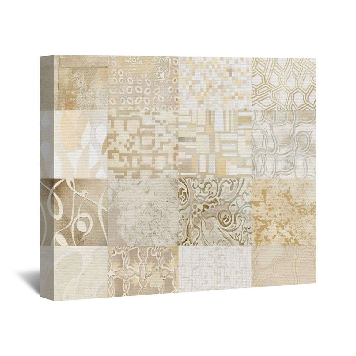 Red Barrel Studio Stone tiles Canvas Wrap - Cool pattern Wall Decor ...