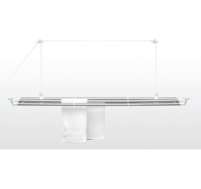 The New Clothesline Company Aluminum Ceiling Mounted Drying Rack ...