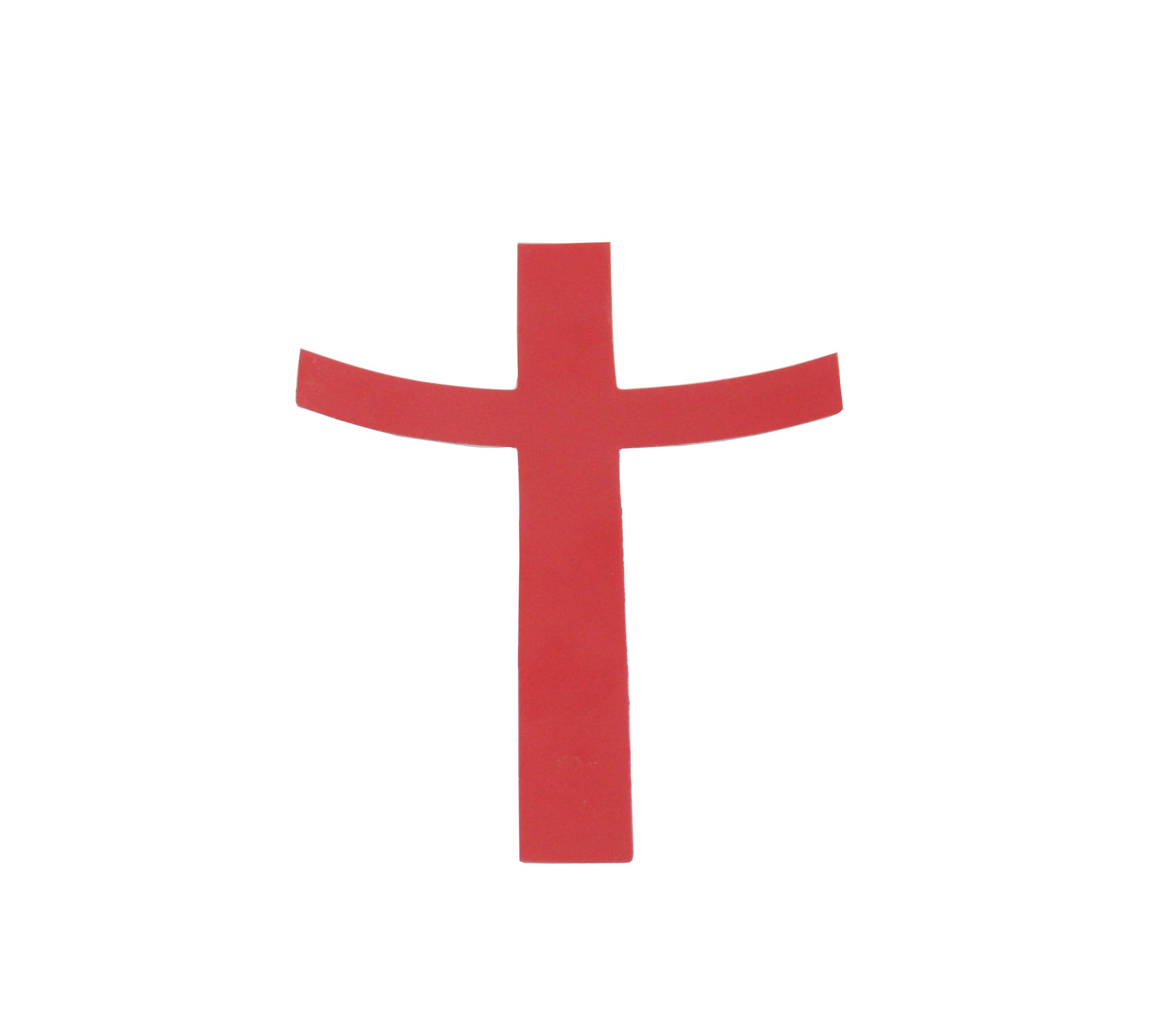 Trinx 3 x 5" Red Christian Cross Sticker Church Logo Self Adhesive ...